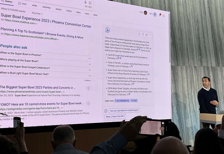 KUOW - Microsoft revamps Bing search engine to use artificial intelligence KUOW - Microsoft revamps Bing search engine to use artificial intelligence
