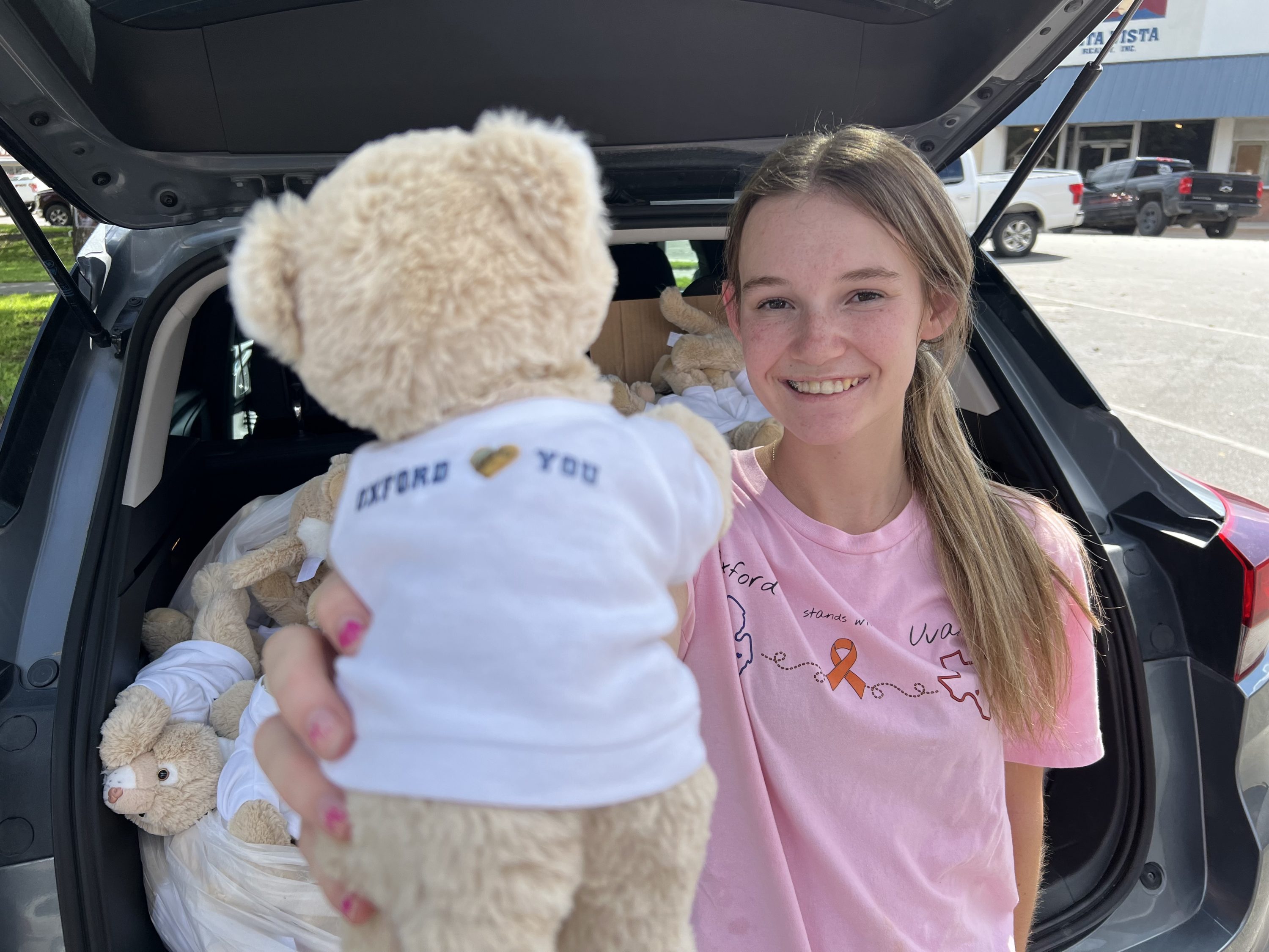 KUOW - School shooting survivor gifts Uvalde kids stuffed animals on ...
